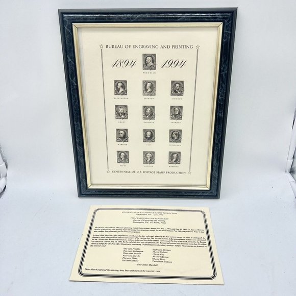 Accents | Bep Souvenir Card B186 Centennial Postage Stamp Production ...